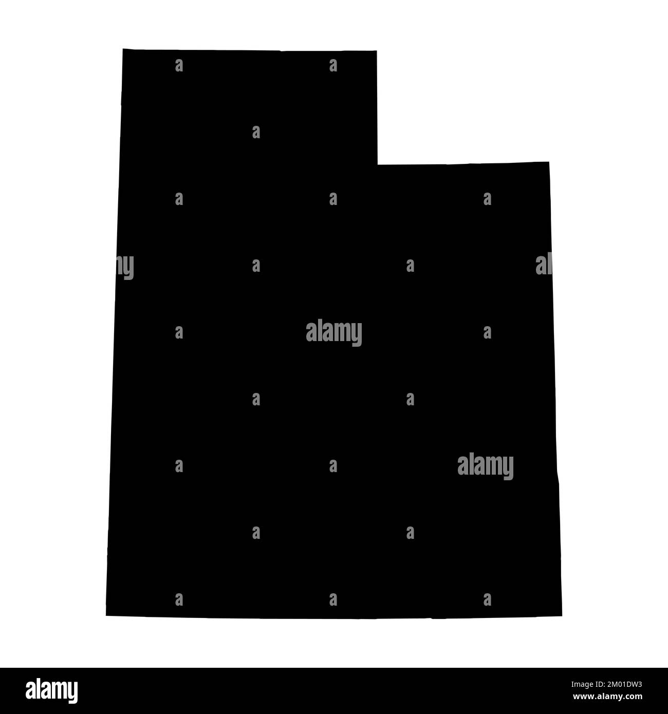 Utah map shape, united states of america. Flat concept icon symbol ...