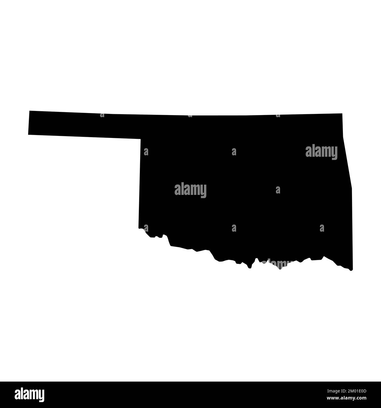 Oklahoma map shape, united states of america. Flat concept icon symbol ...