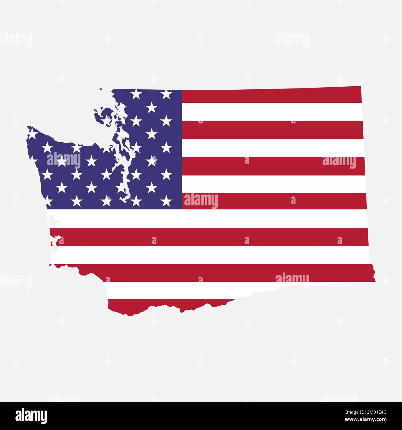 Washington map shape, united states of america. Flat concept icon ...