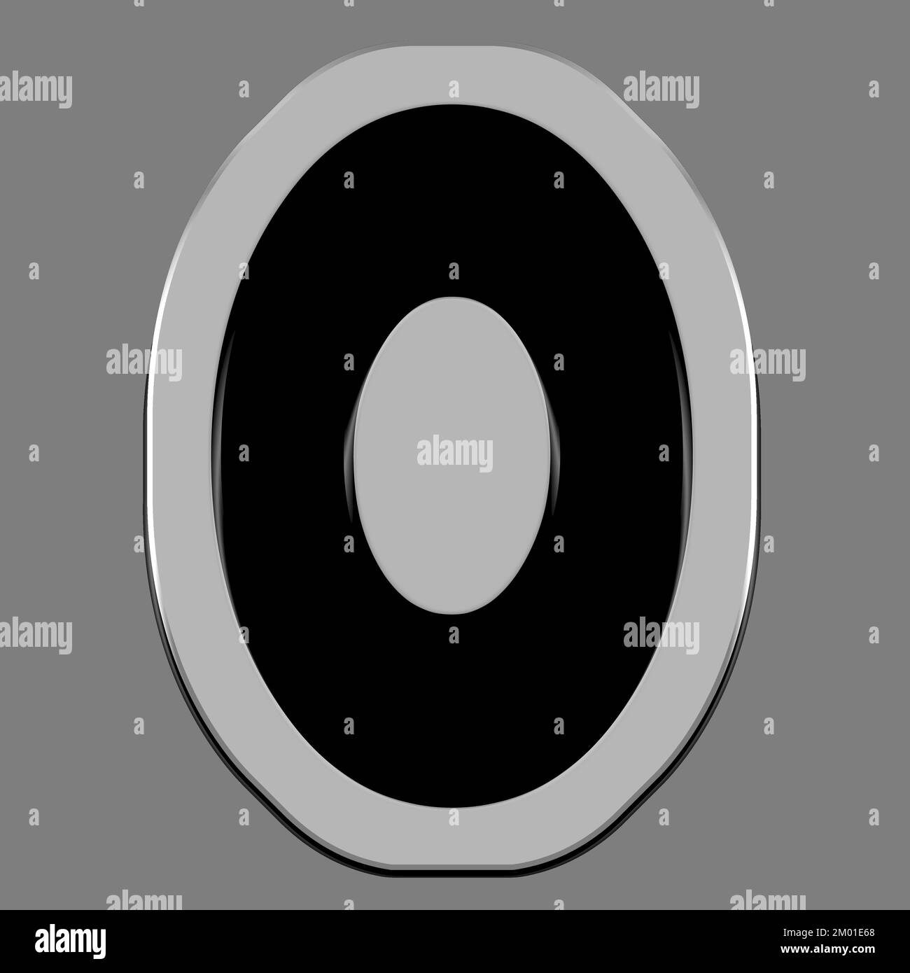 Badge with capital letter O Stock Photo - Alamy