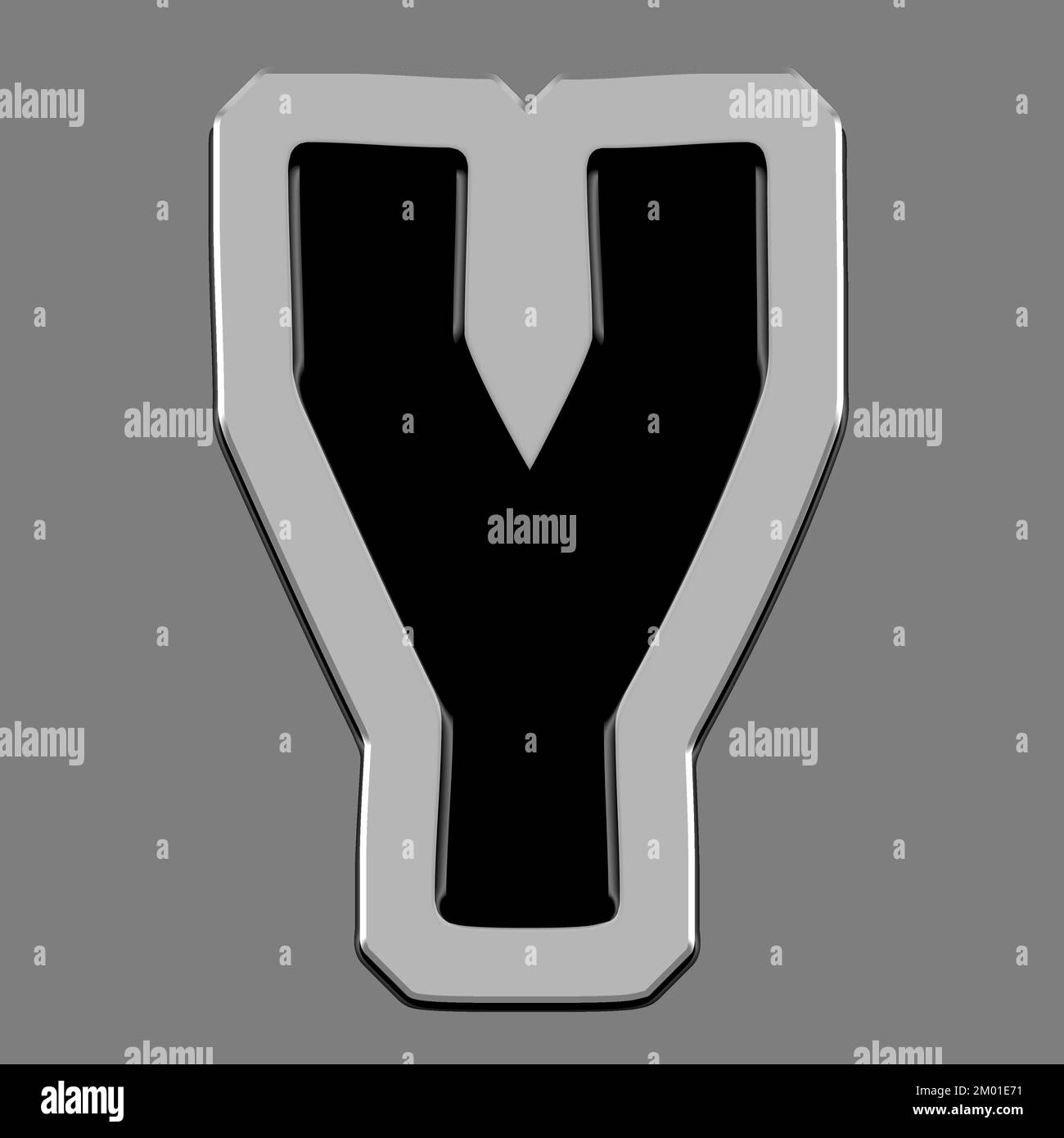 Badge with capital letter Y Stock Photo - Alamy