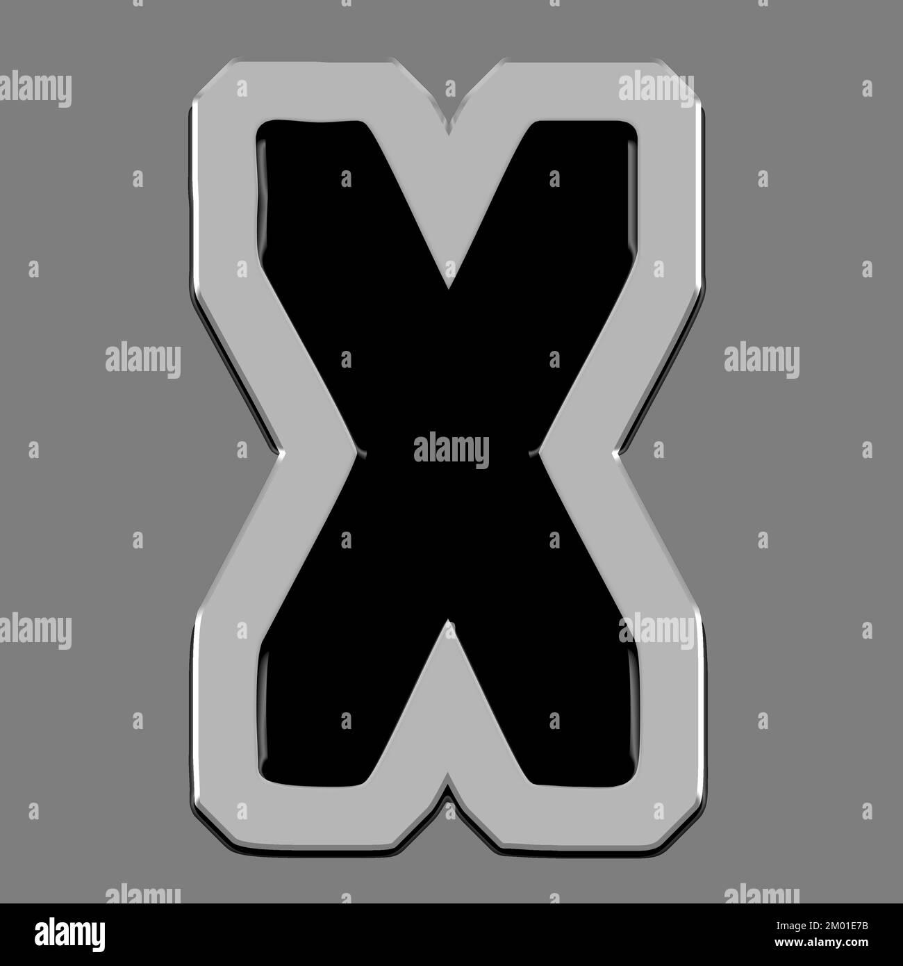 Badge with capital letter X Stock Photo - Alamy