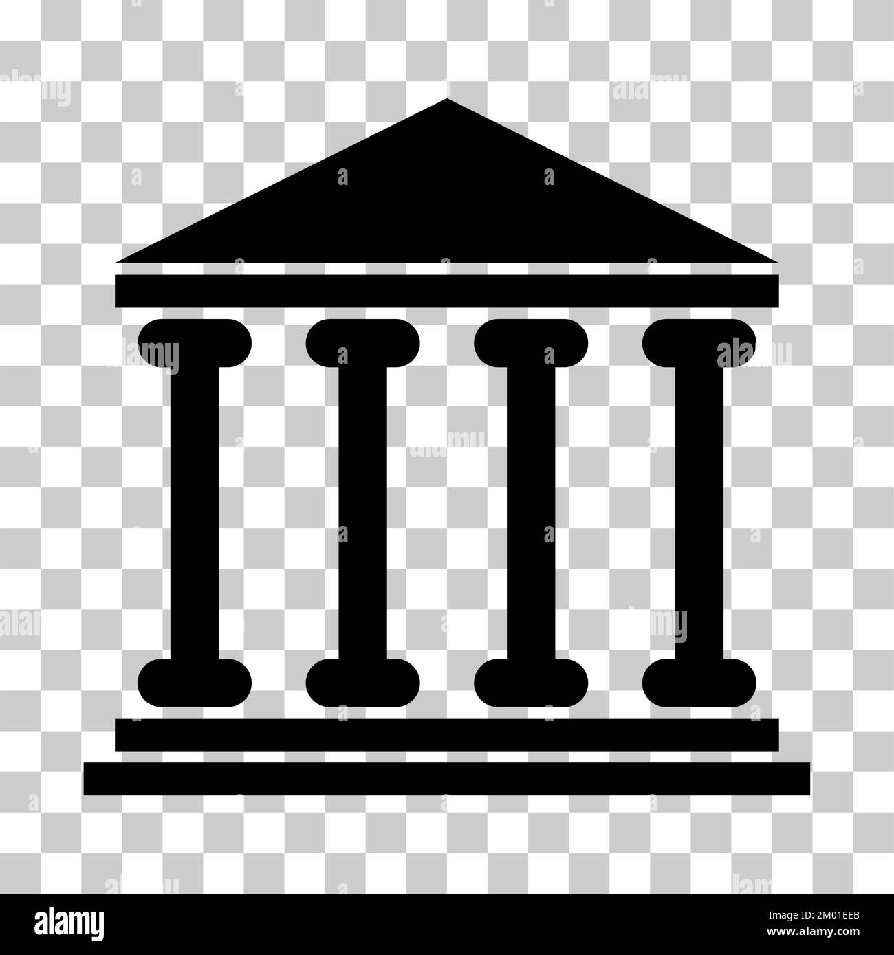Building university architecture icon, museum roman symbol, flat design ...
