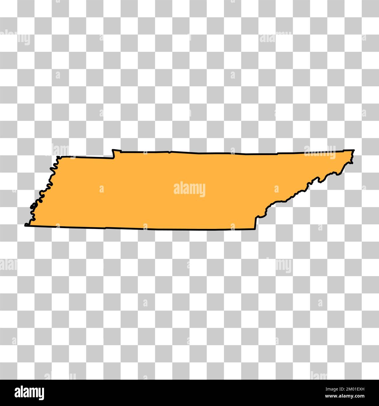 Tennessee map shape, united states of america. Flat concept icon symbol ...