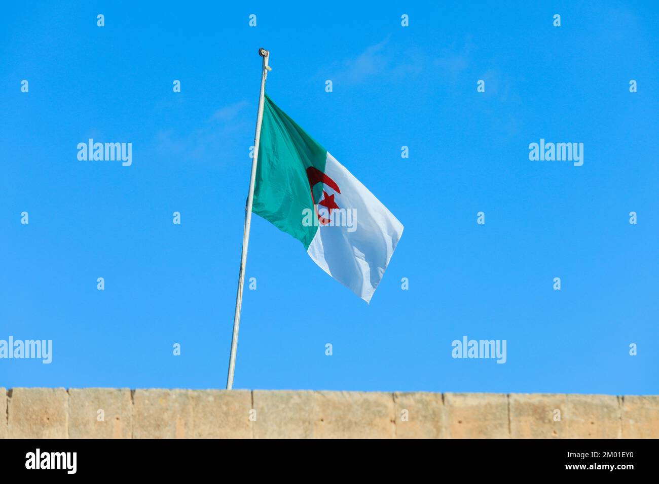 Panoramic View to the Oran Port on the Coastline of Mediterranean Sea ...