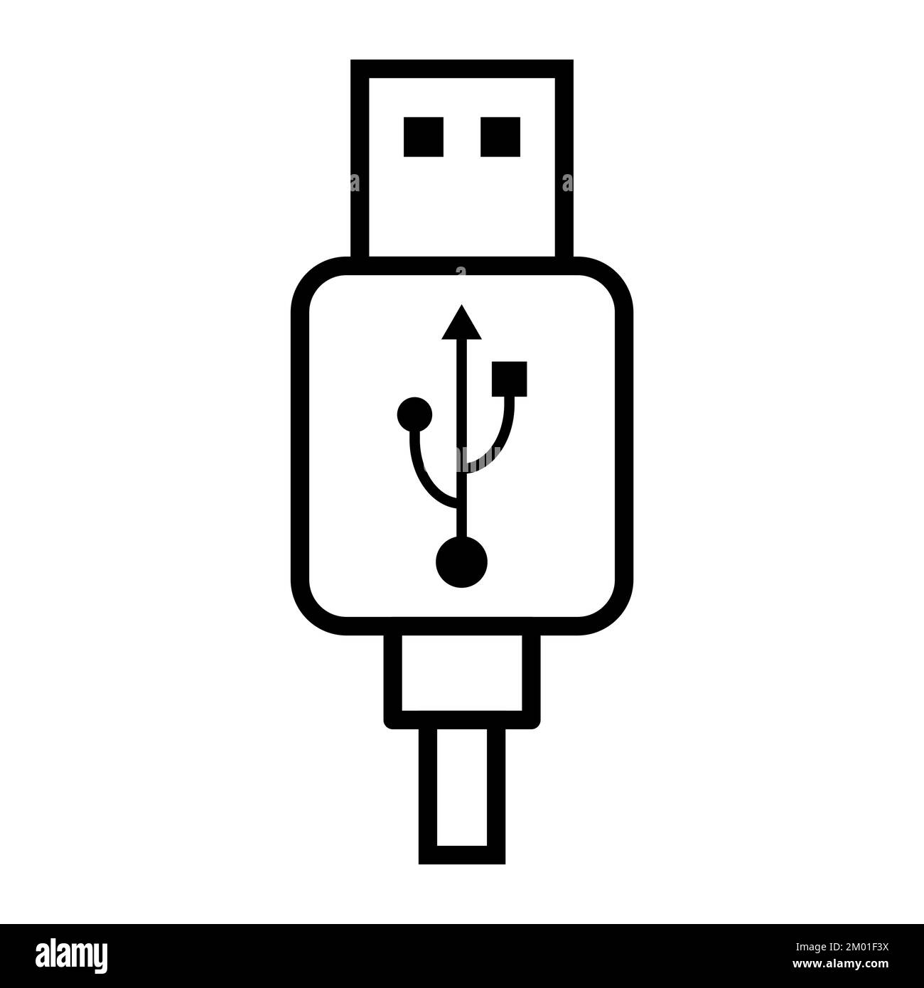 USB plug cable icon technology, connect device sign, electronic ...