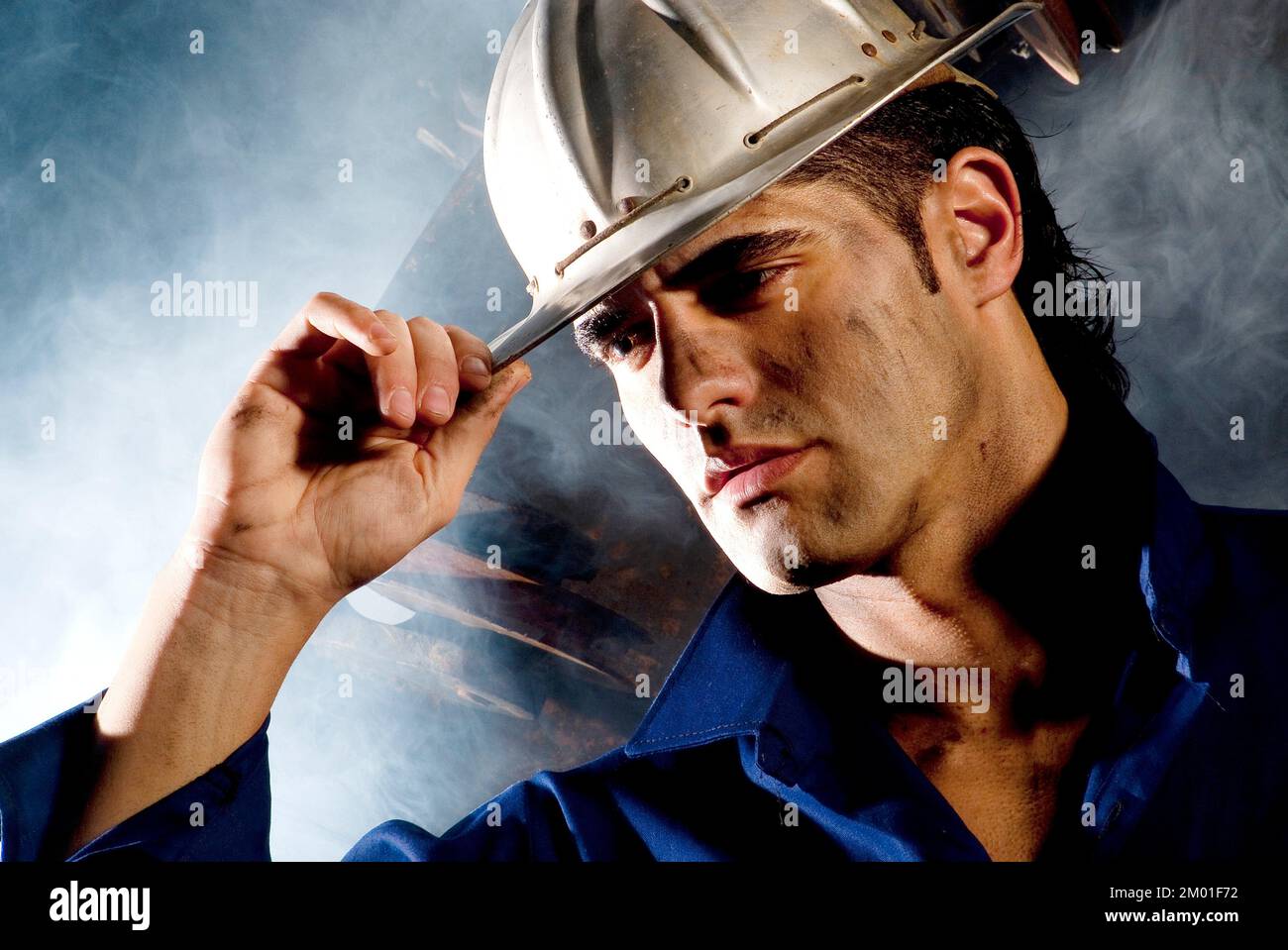 Mine smoke helmet hi-res stock photography and images - Alamy