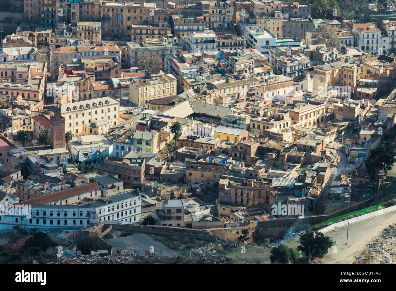 Panoramic View to the Roofs of Oran Old Town, Algeria Stock Photo - Alamy