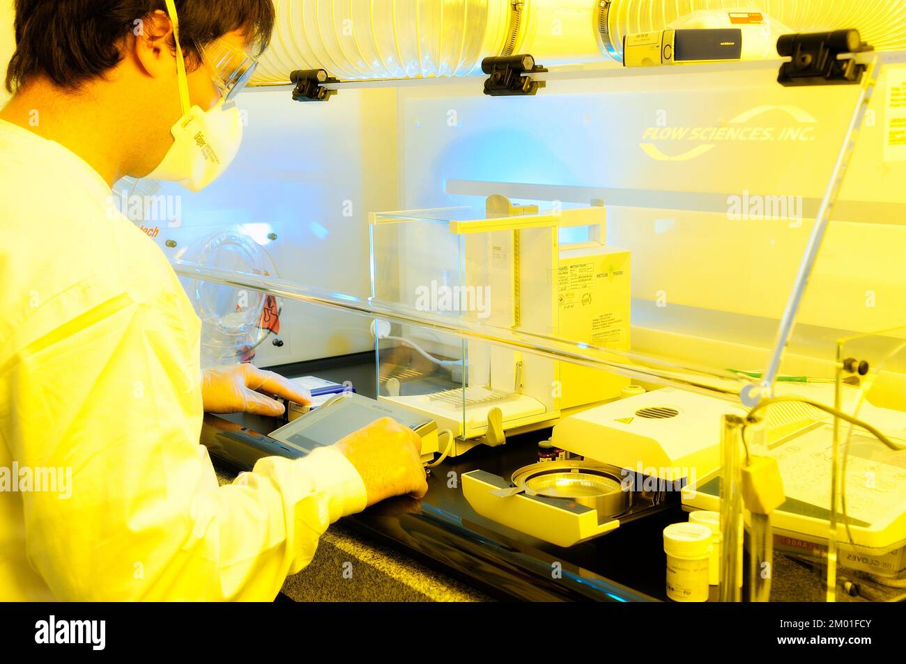 picture of a scientist working in the lab performed with spectacular ...