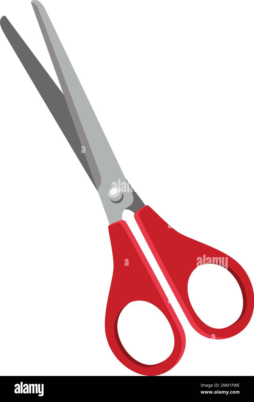 Red study scissors Cut Out Stock Images & Pictures - Alamy