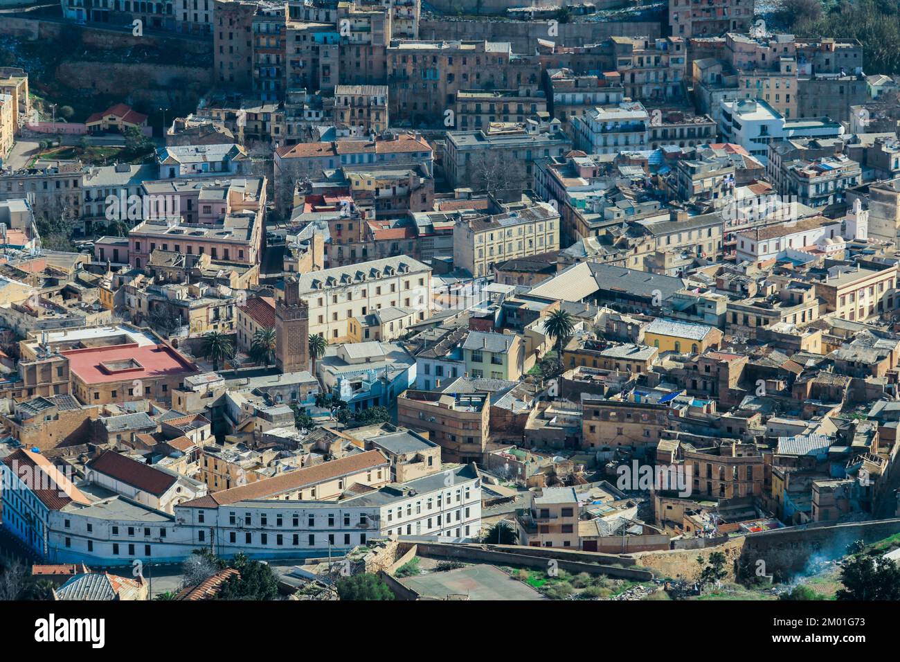 Panoramic View to the Roofs of Oran Old Town, Algeria Stock Photo - Alamy