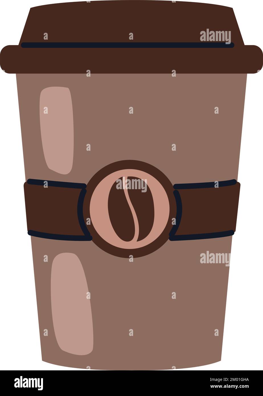 coffee drink in take away pot Stock Vector Image & Art - Alamy