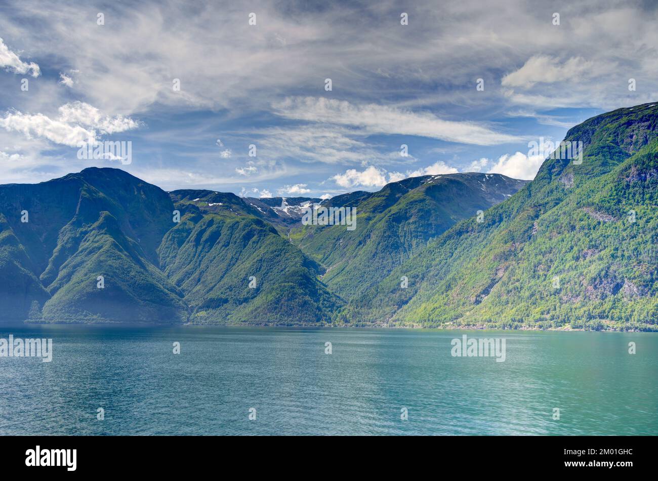 Sognefjord in sunny weather, Norway Stock Photo - Alamy