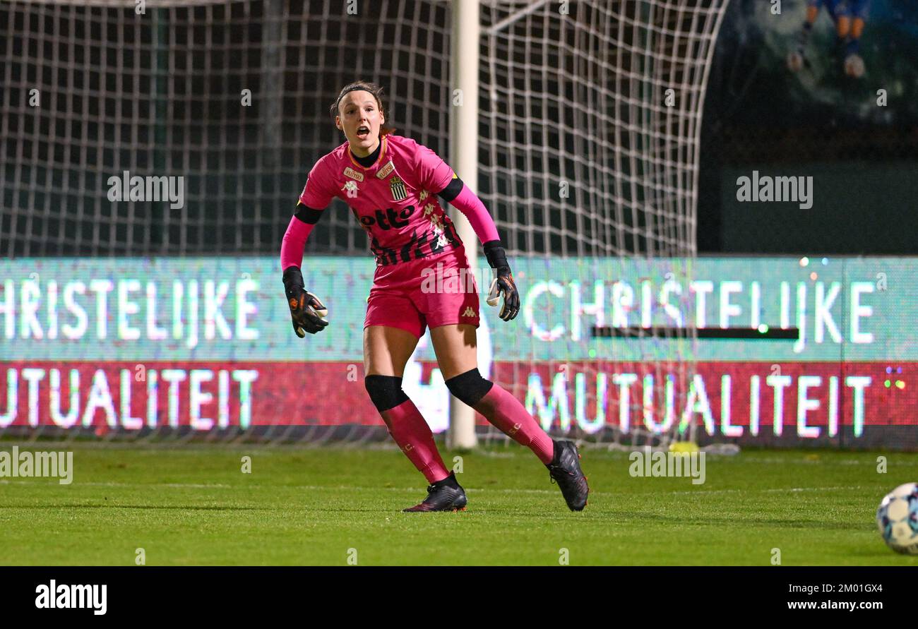 Romane Stempien (19) of Charleroi pictured during a female soccer game ...