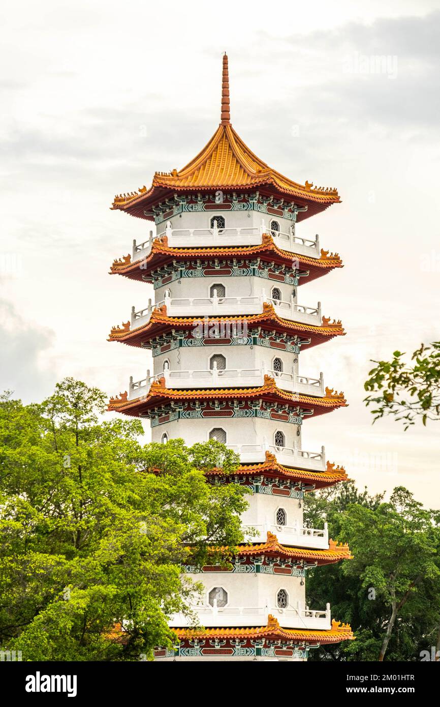 Pagoda in the Chinese Garden in Singapore, Asia Stock Photo - Alamy