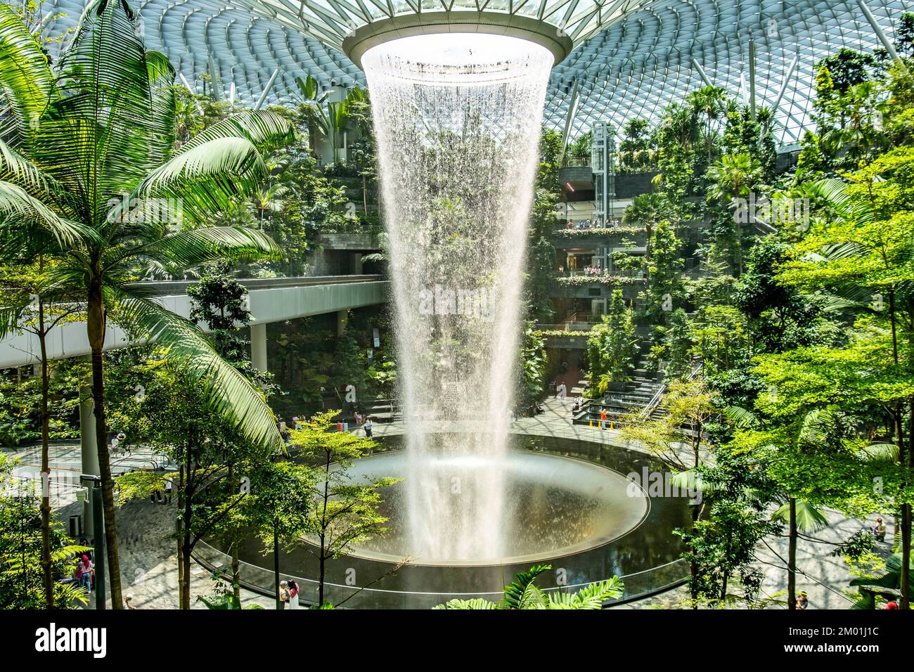 The Worlds Tallest Indoor Waterfall At Jewel Changi A - vrogue.co