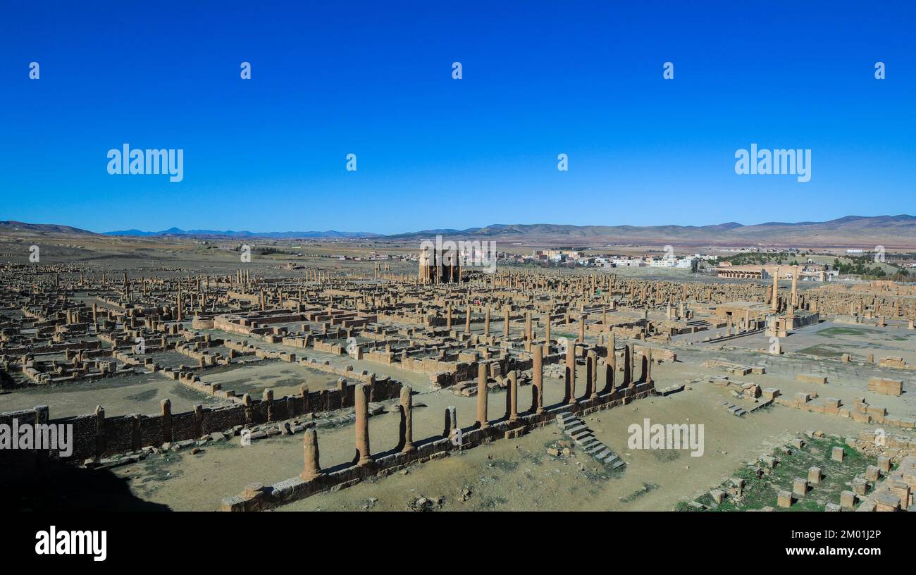 Timgad algeria aerial hi-res stock photography and images - Alamy