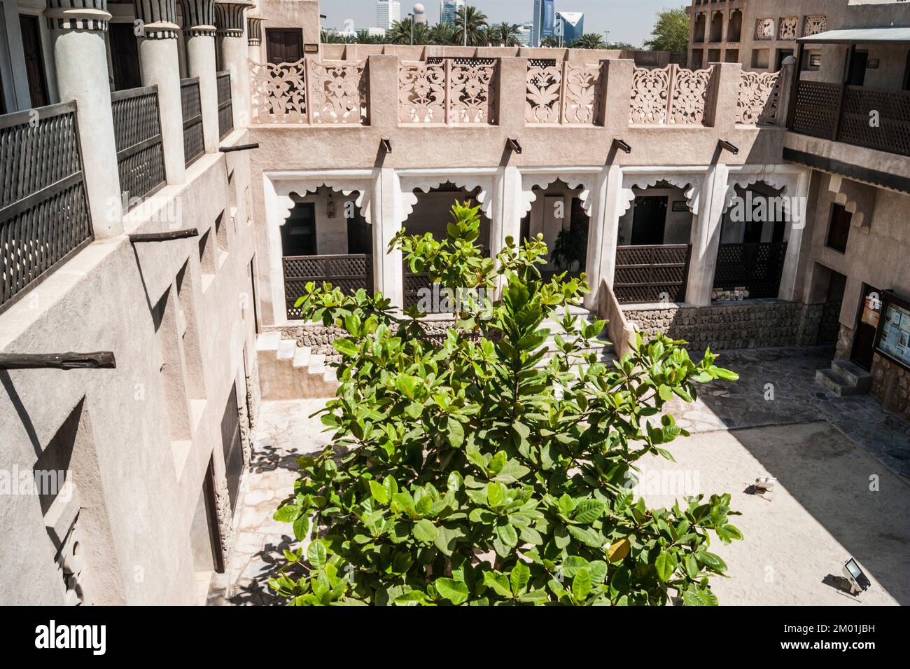 Dubai house courtyard hi-res stock photography and images - Alamy