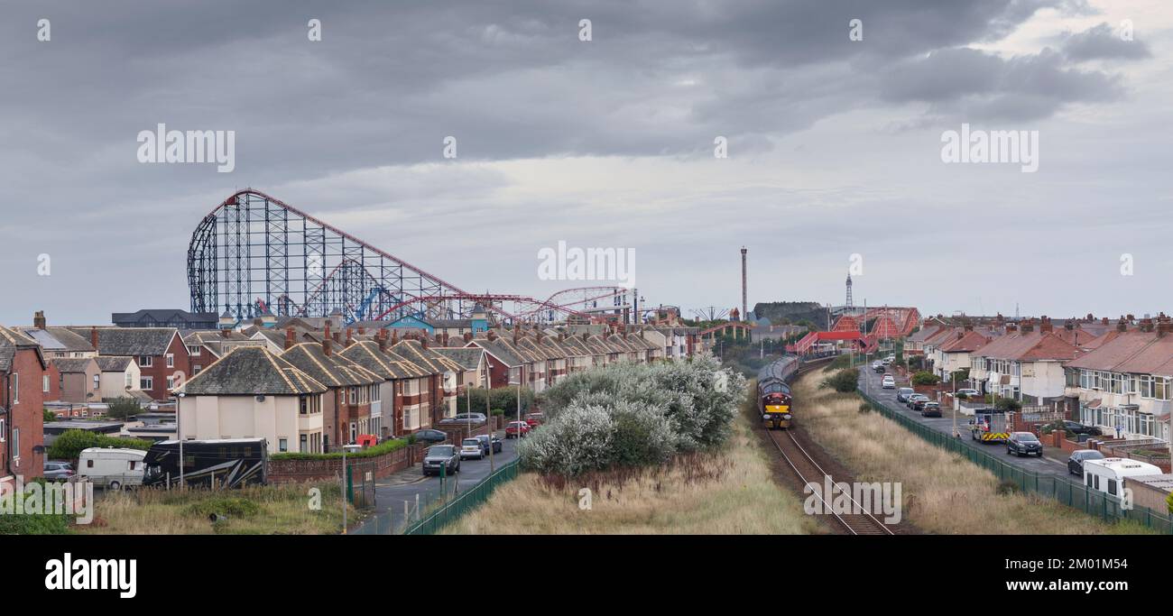 West Coast railways class 37 diesel locomotive 37676 at Blackpool ...