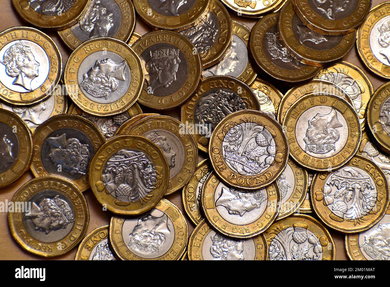 One pound coin face hi-res stock photography and images - Alamy