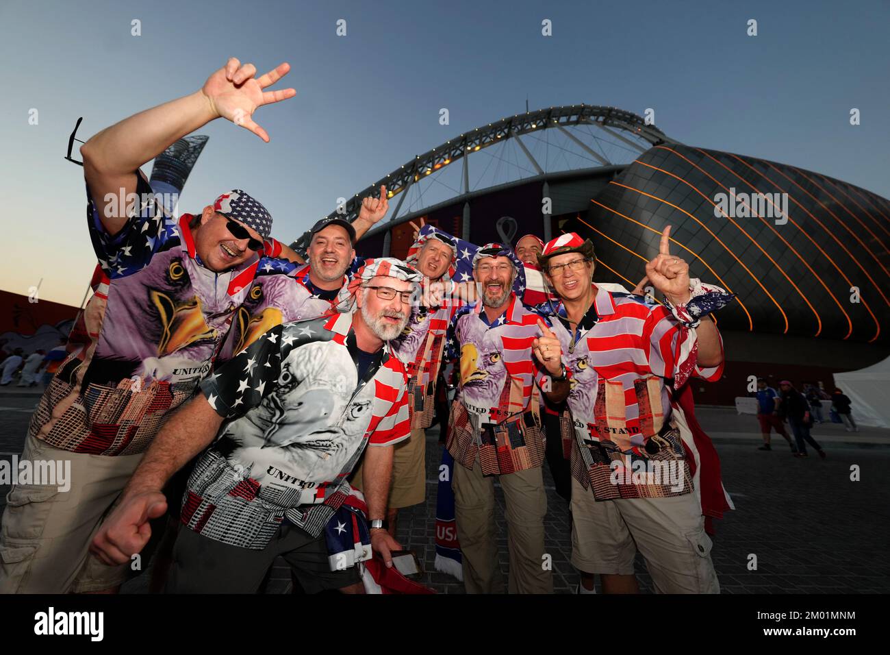 USA fans outside the stadium before the FIFA World Cup round of 16 ...