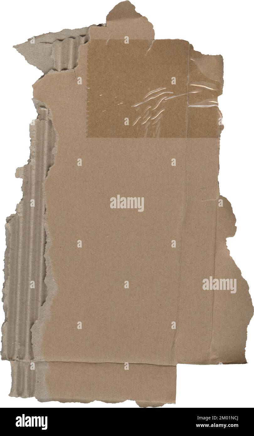 Torn cardboard textures, a piece of cardboard papers Stock Photo - Alamy