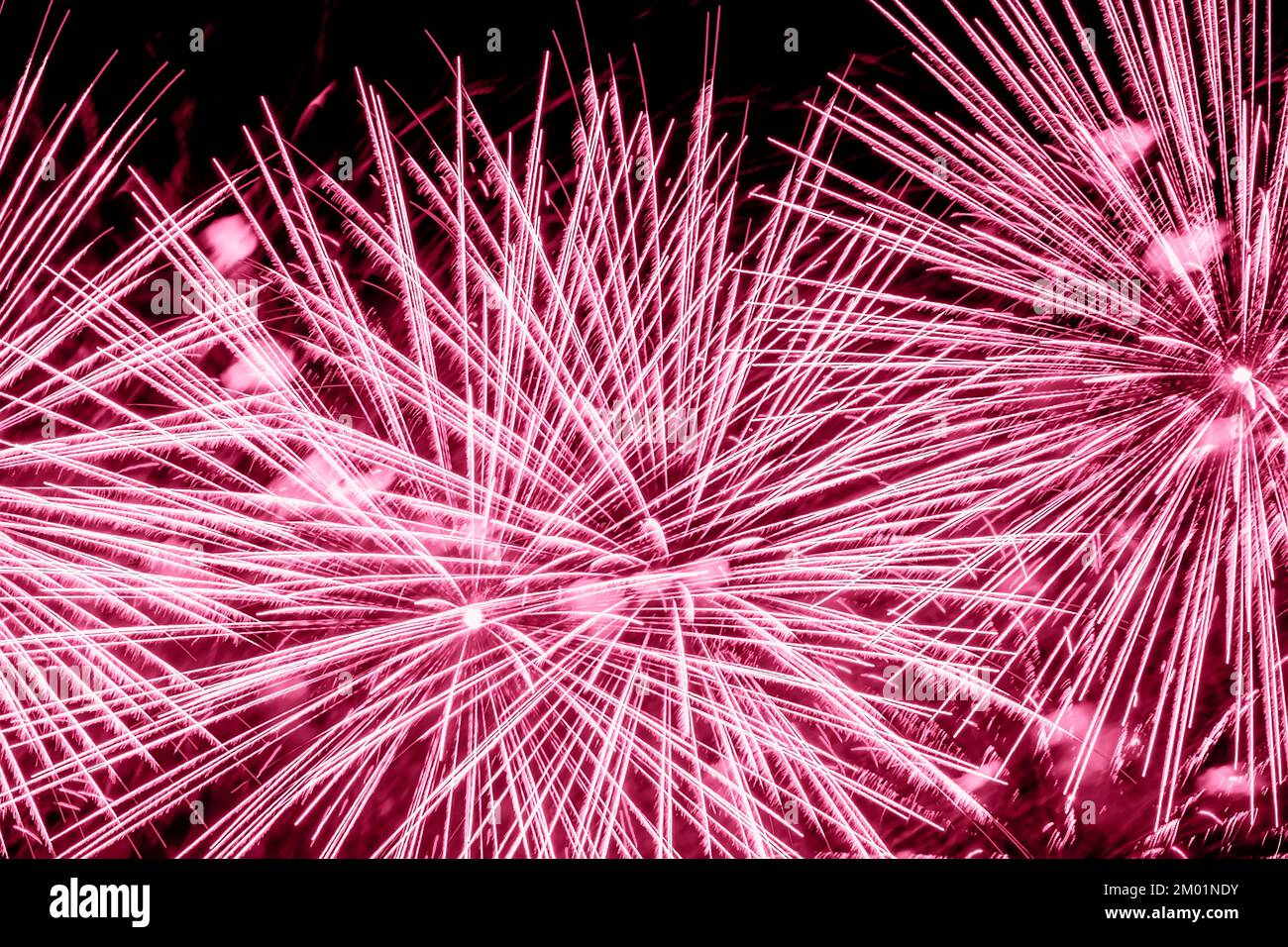 Fireworks in night sky closeup, abstract holiday background, trendy ...