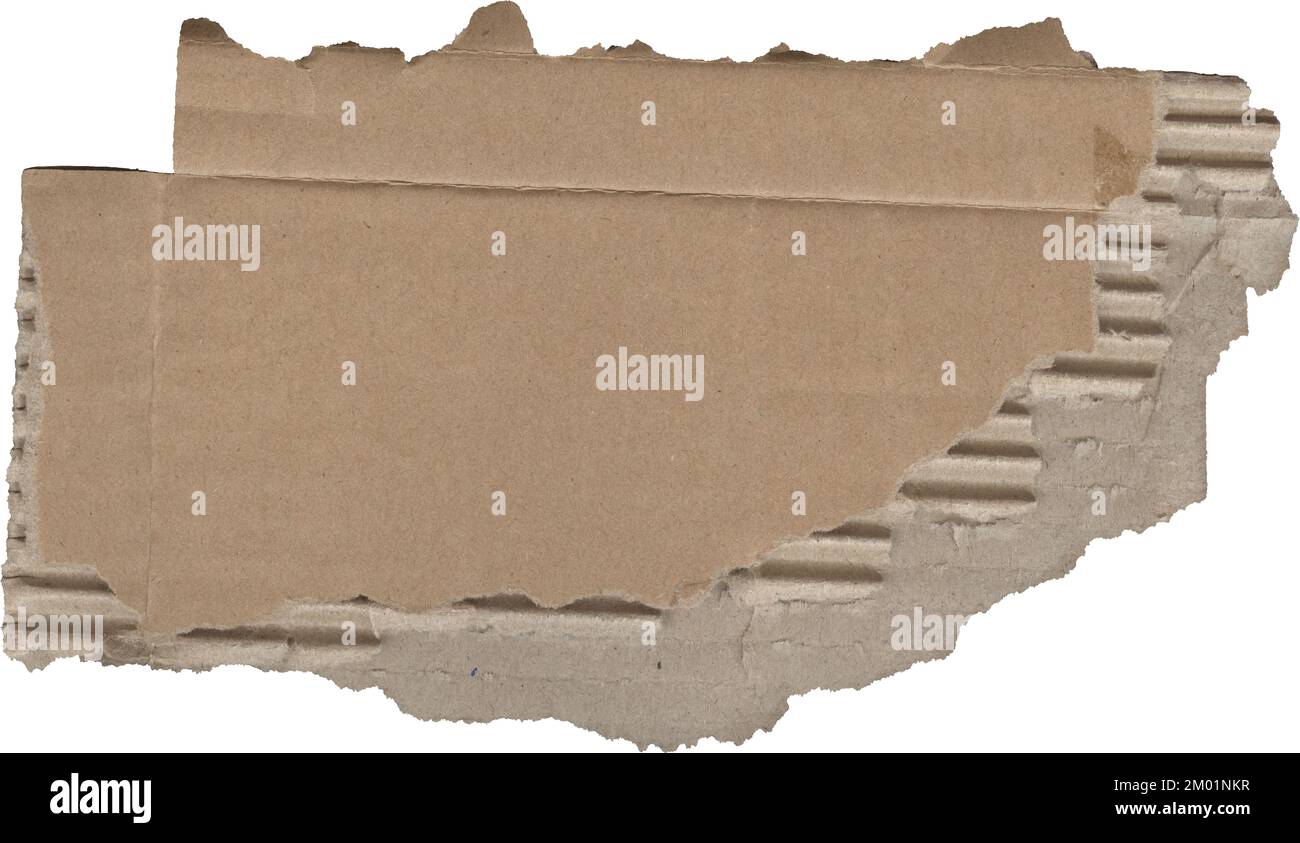 Torn cardboard textures, a piece of cardboard papers Stock Photo - Alamy