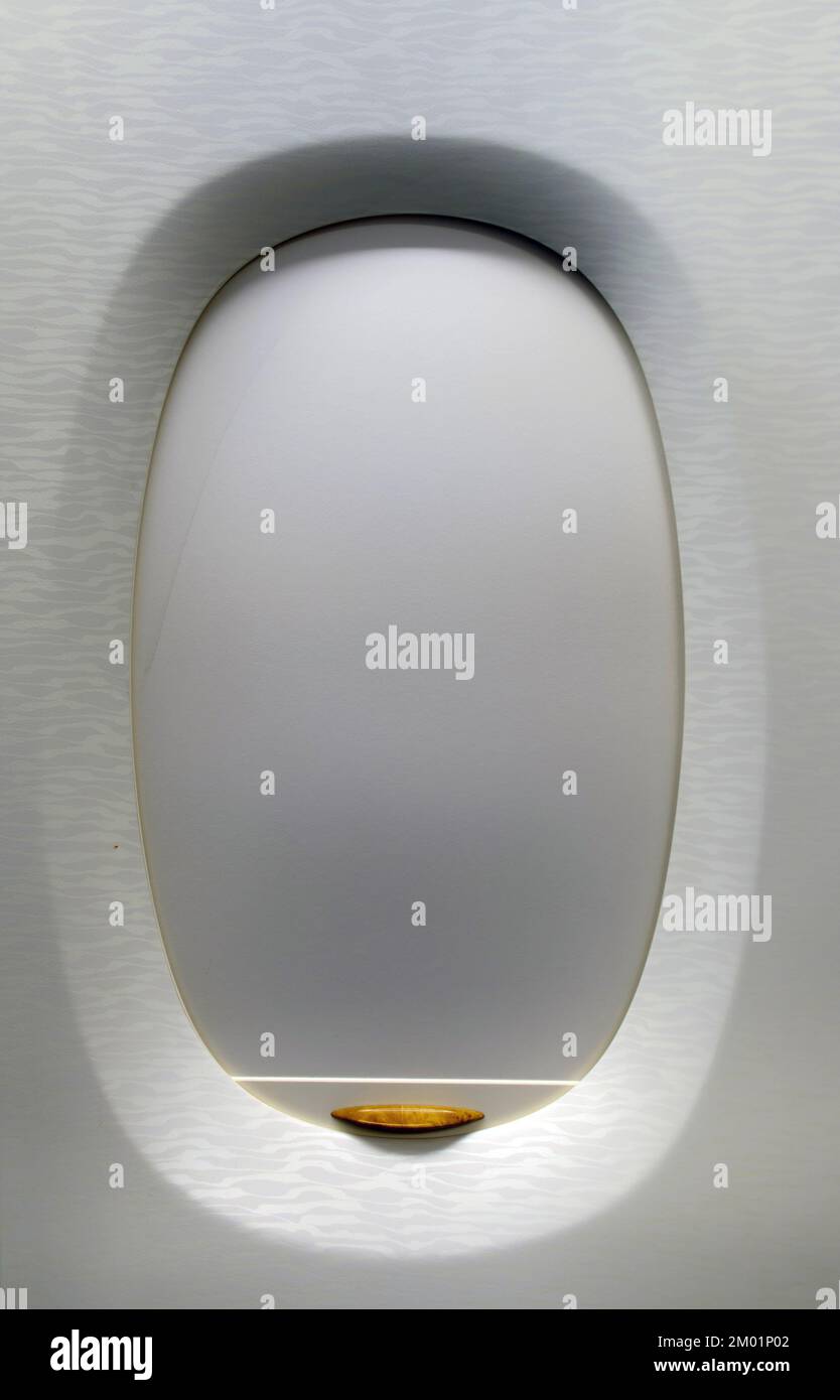 closed window in modern jet airplane Stock Photo - Alamy