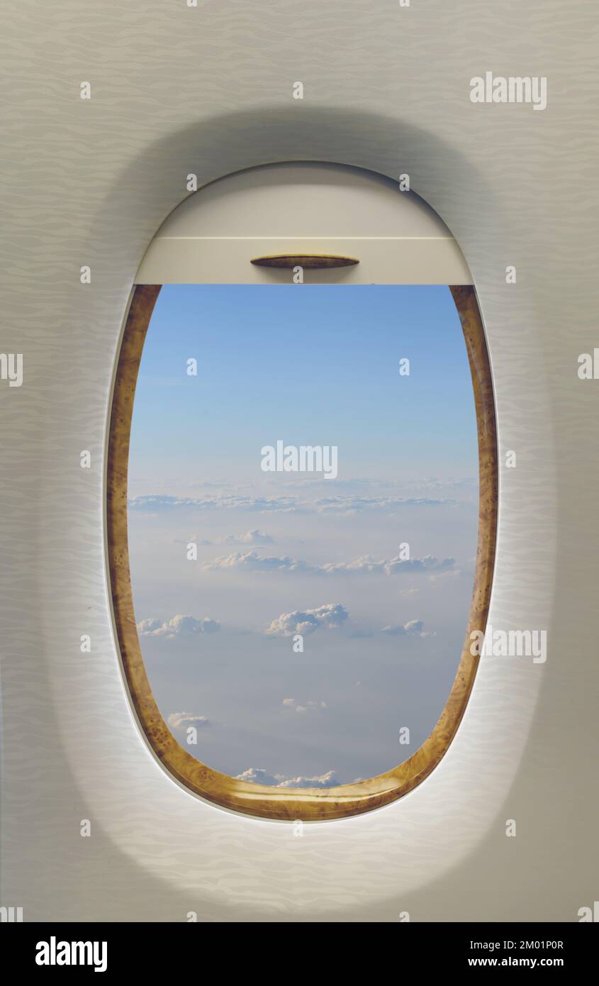window in modern jet airplane Stock Photo - Alamy