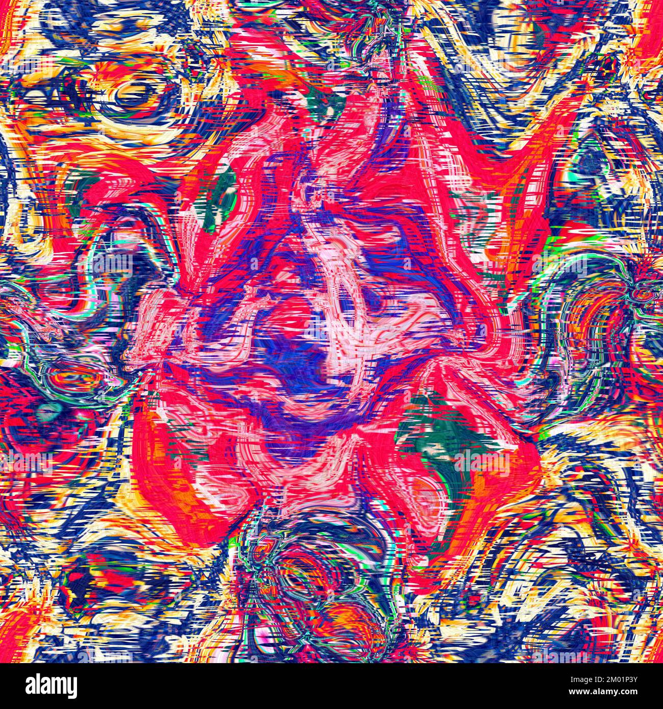 Vibrant pink distortion pattern. Bright colorful kitsch wallpaper for ...