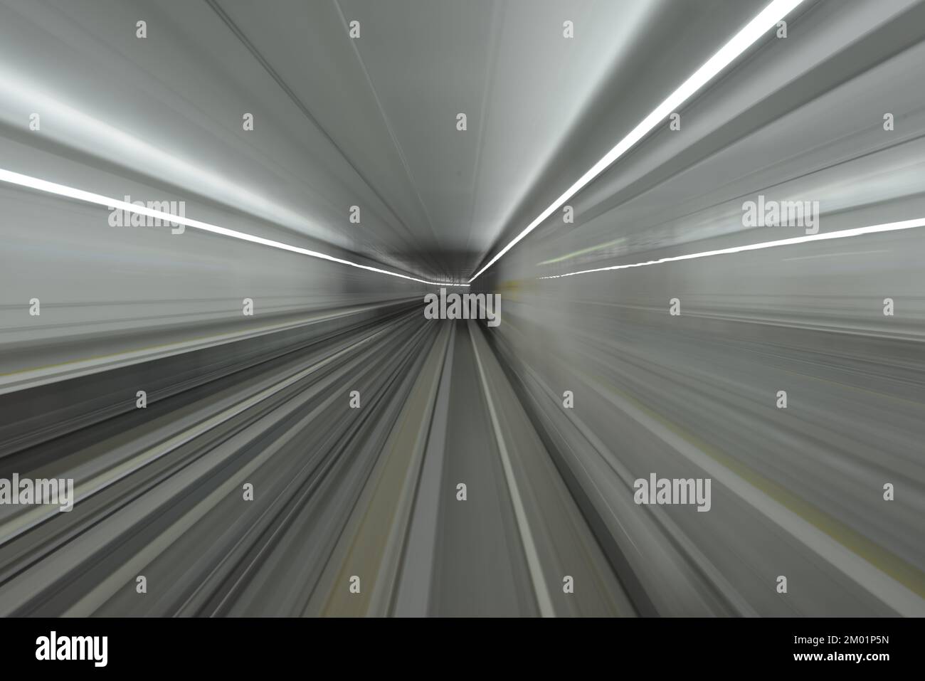 acceleration speed motion in tunnel Stock Photo - Alamy