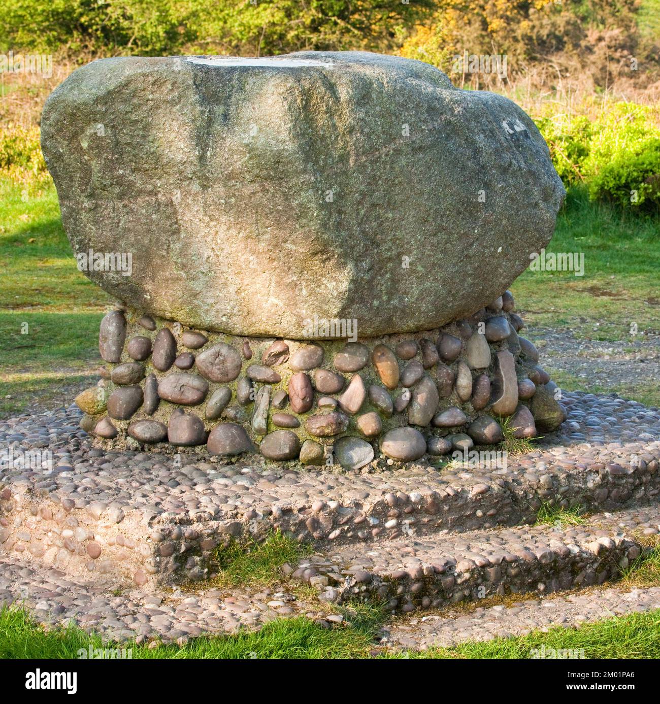 Glacial Boulder on Cannock Chase Country Park AONB (area of outstanding ...