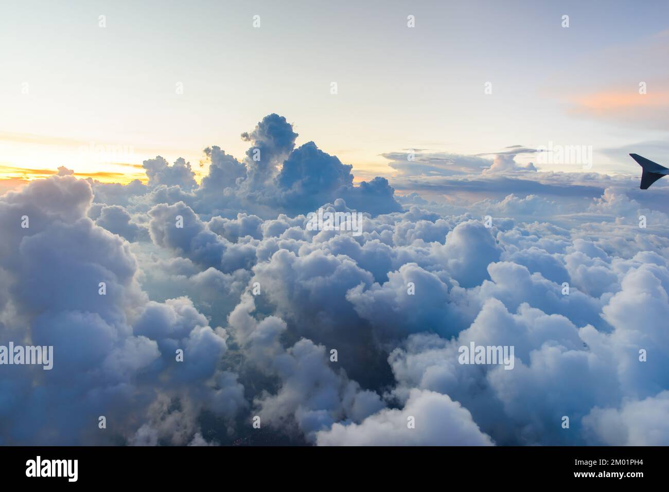 aerial view of the sky with clouds from jet flight Stock Photo - Alamy