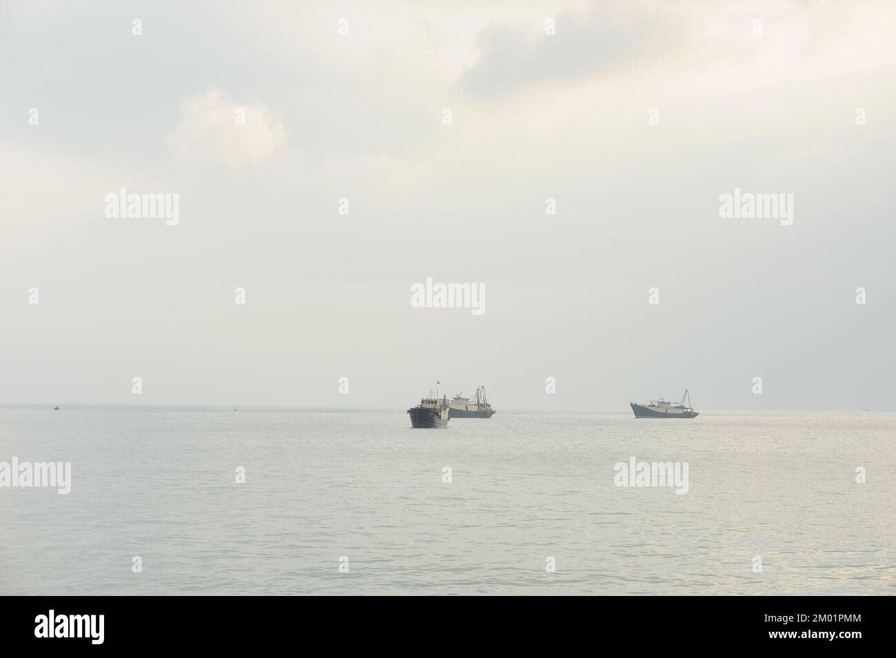 three China ships at sea Stock Photo - Alamy