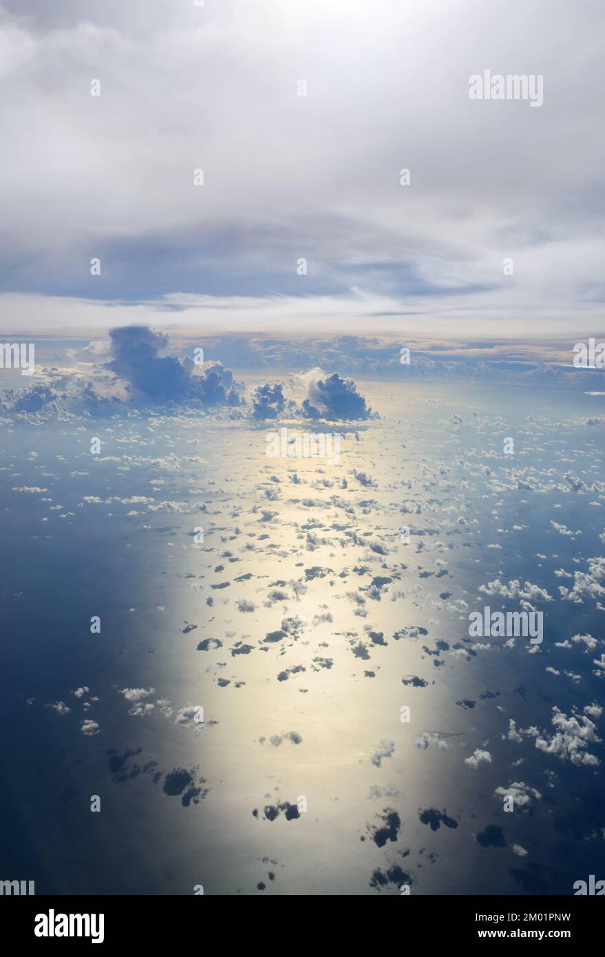 aerial view of the sky with clouds from jet flight Stock Photo - Alamy