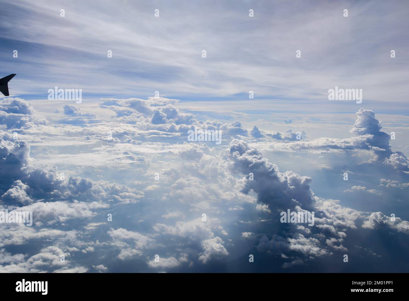 aerial view of the sky with clouds from jet flight Stock Photo - Alamy