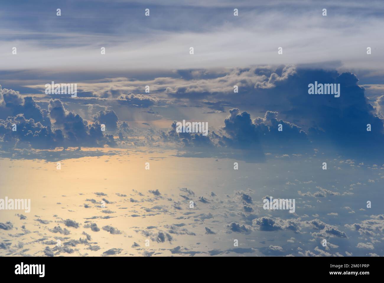 aerial view of the sky with clouds from jet flight Stock Photo - Alamy