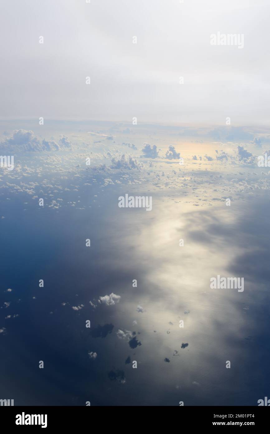 aerial view of the sky with clouds from jet flight Stock Photo - Alamy