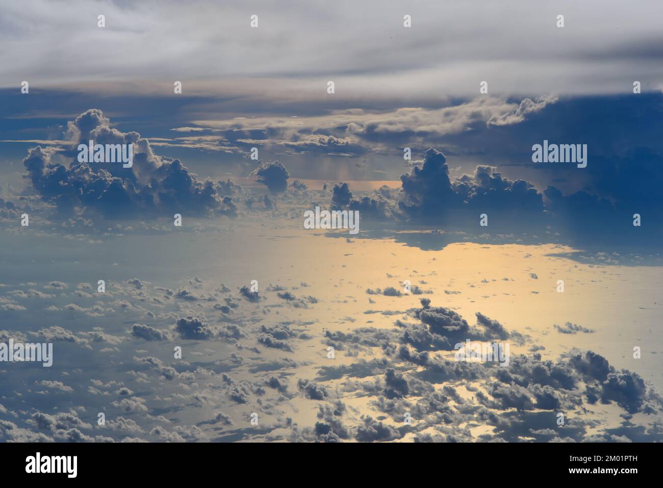 aerial view of the sky with clouds from jet flight Stock Photo - Alamy