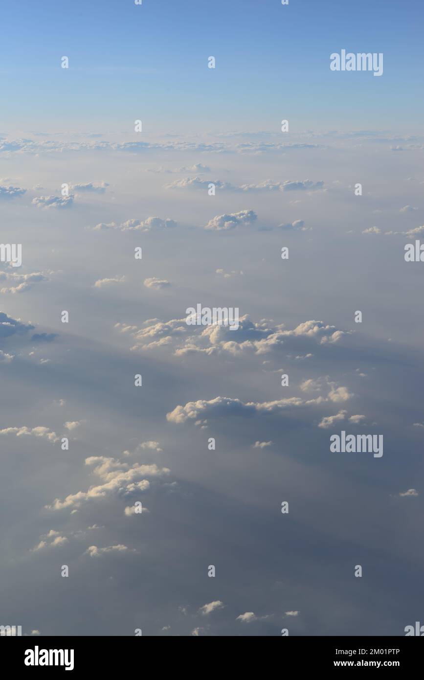 aerial view of sky and clouds from jet flight Stock Photo - Alamy