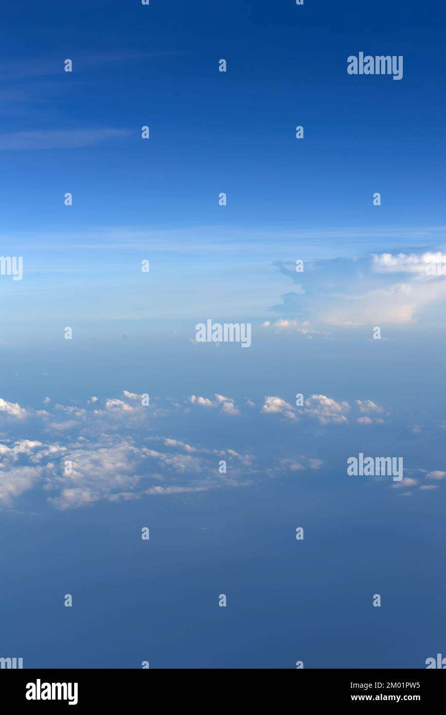 aerial view of sky and clouds from jet flight Stock Photo - Alamy