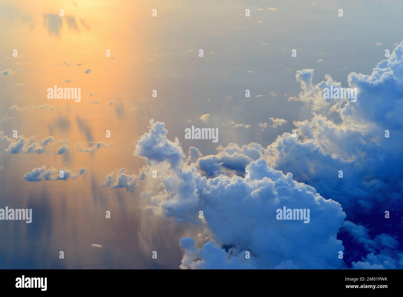 aerial view of the sky with clouds from jet flight Stock Photo - Alamy