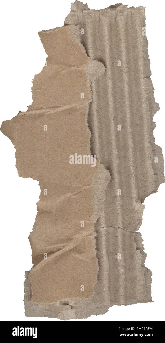 Torn cardboard textures, a piece of cardboard papers Stock Photo - Alamy