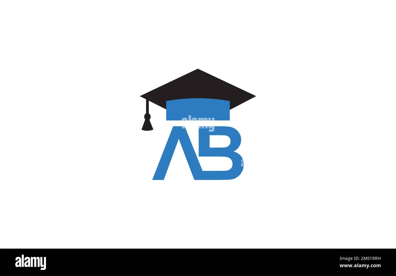 Academic education symbol and Student hat logo. Education cap monogram ...