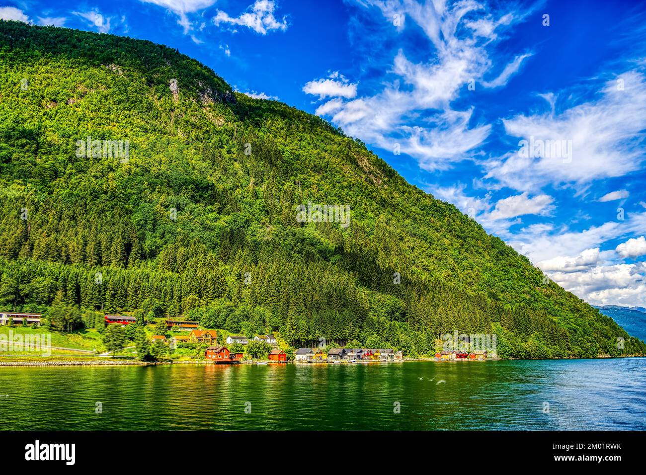 Sognefjord in sunny weather, Norway Stock Photo - Alamy