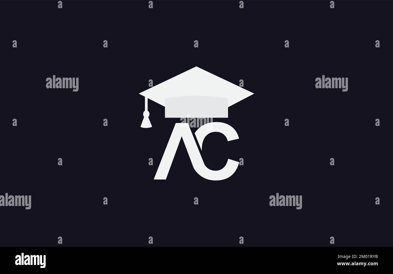 Academic education symbol and Student hat logo. Education cap monogram ...