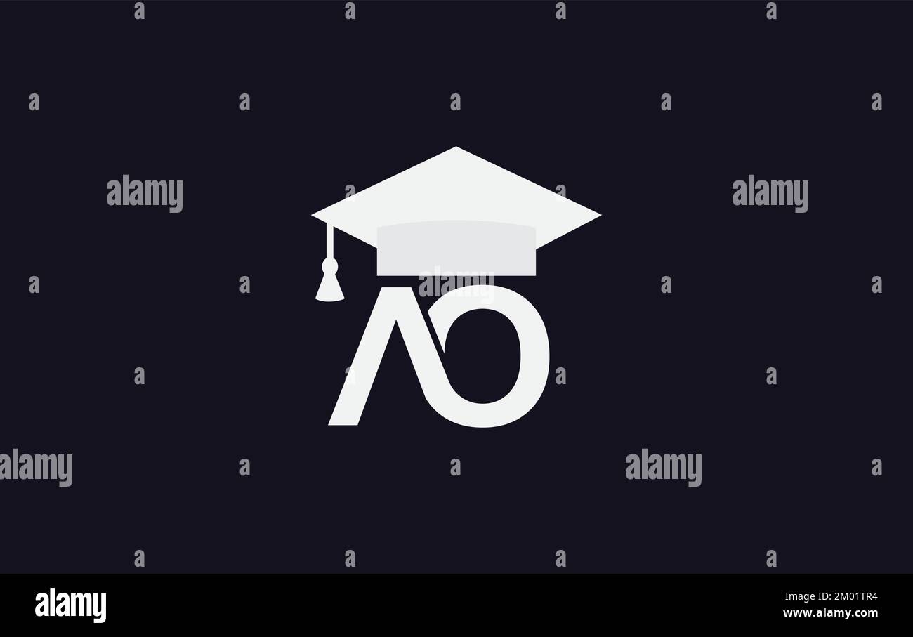 Academic education symbol and Student hat logo. Education cap monogram ...