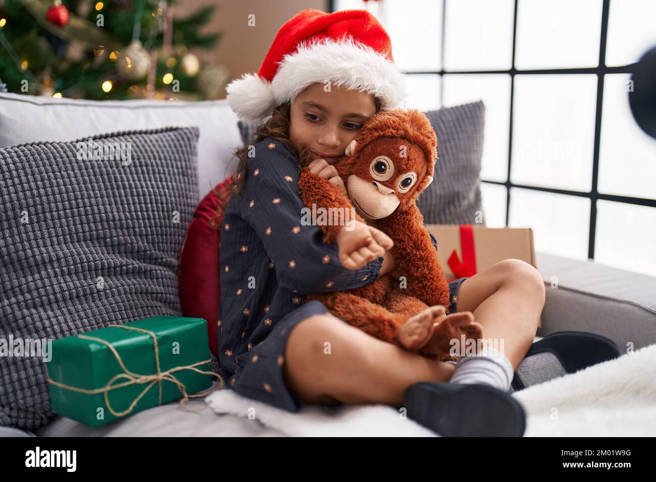 Monkey hugging person hi-res stock photography and images - Alamy