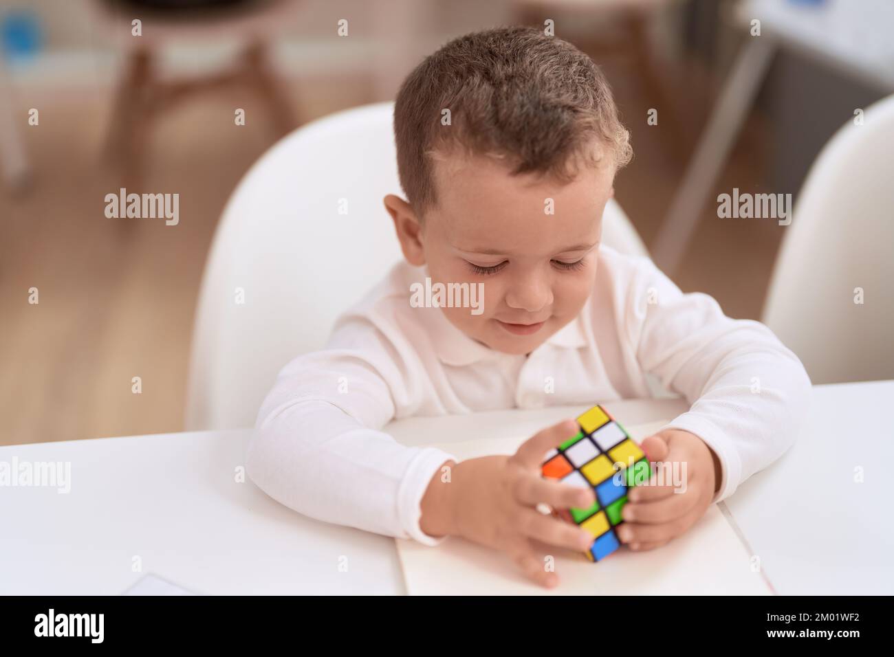 Children rubik cube hi-res stock photography and images - Alamy
